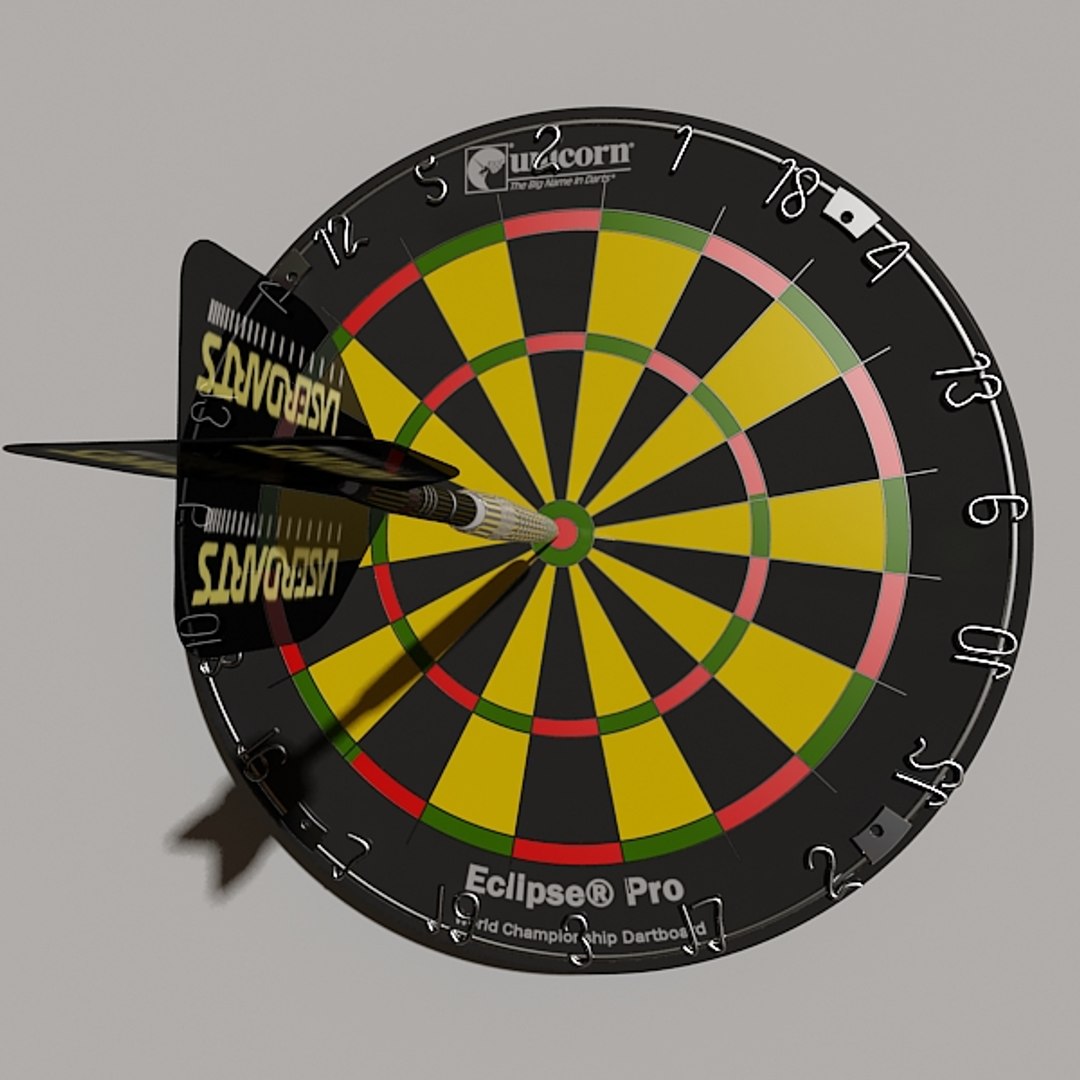 3d dart board model