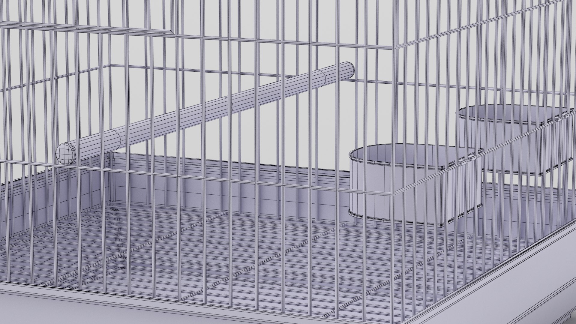 3D Bird Cage Model - TurboSquid 1838579