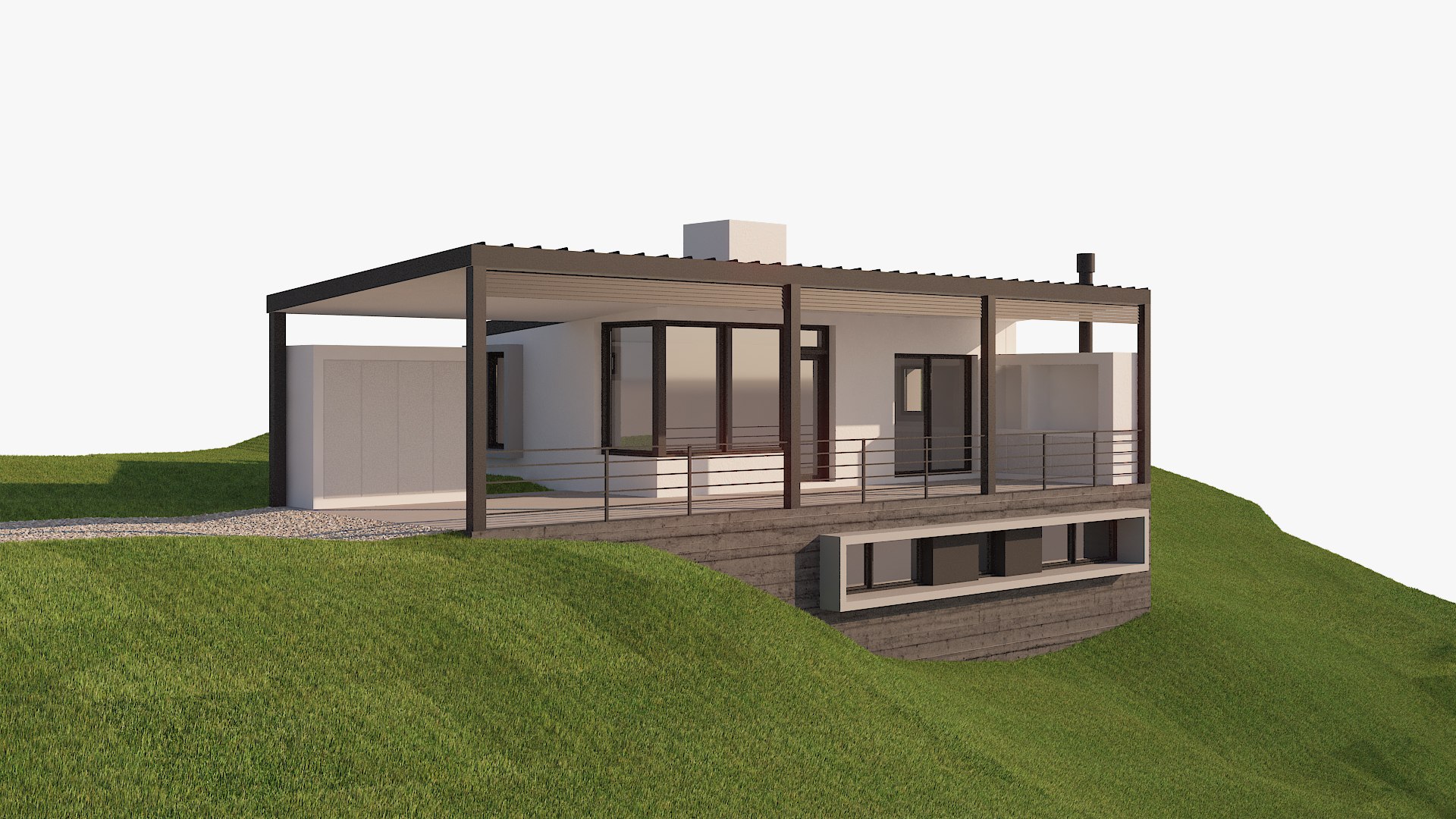 Hill House Model - TurboSquid 1816568