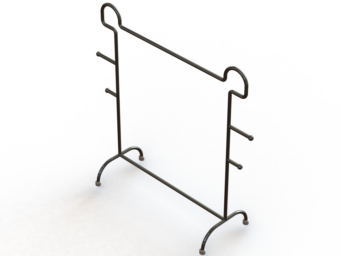 Stainless Steel Clothes Rack 3D Model - TurboSquid 2159976