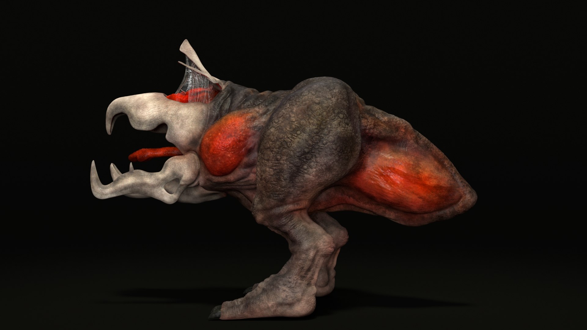 3D Graboid Shrieker Monster - TurboSquid 2291555