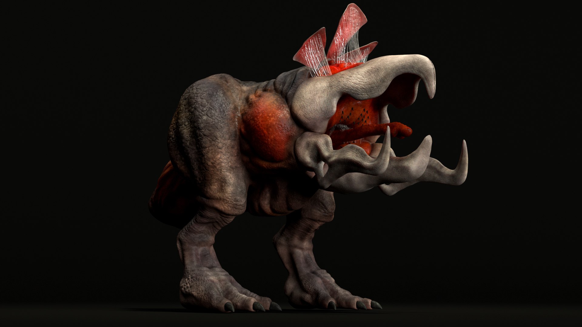 3D Graboid Shrieker Monster - TurboSquid 2291555