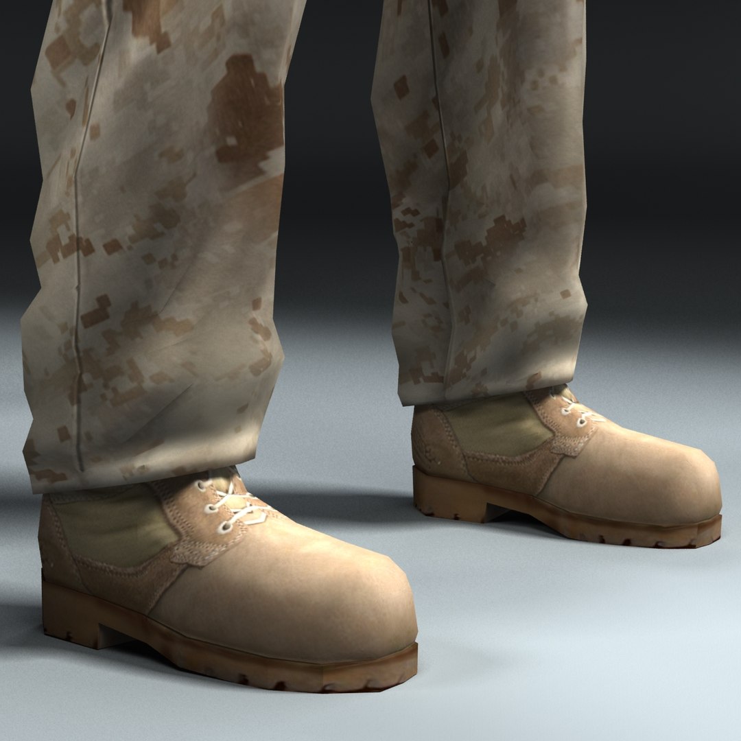 3d Model Marine Corps Soldier D