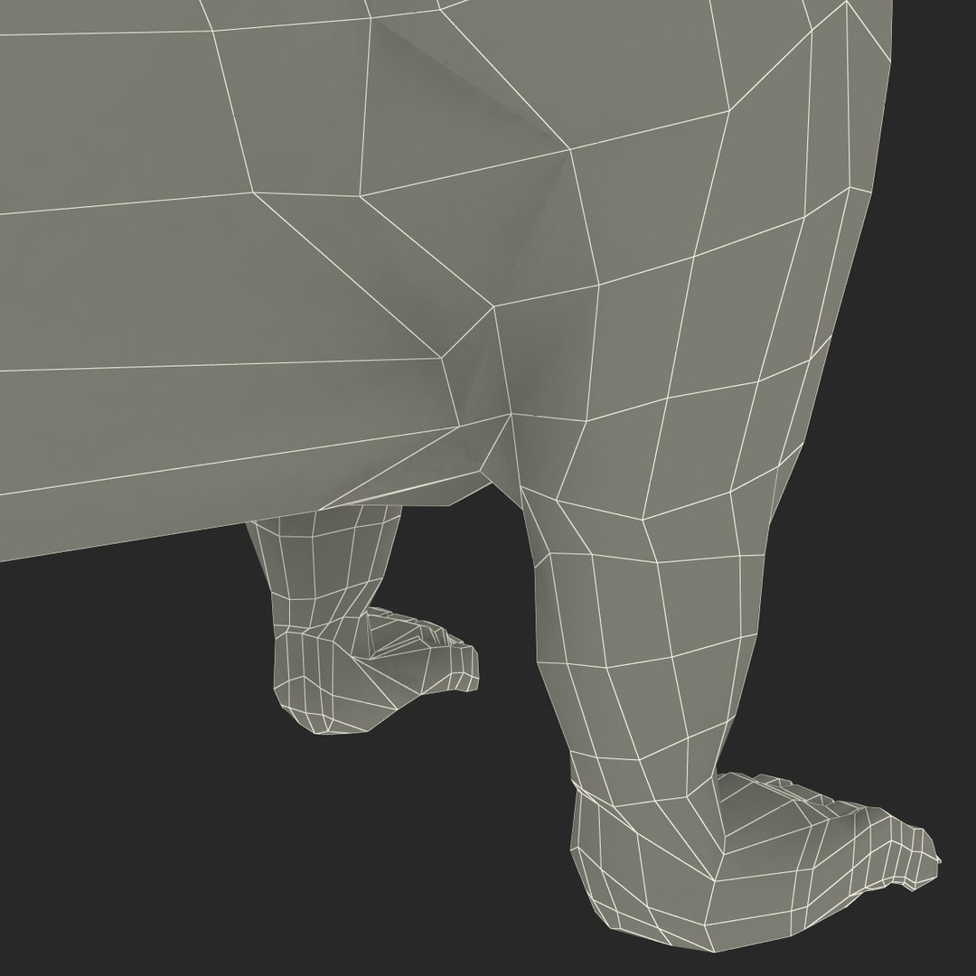 3d Model Weasel Pose 4 Fur