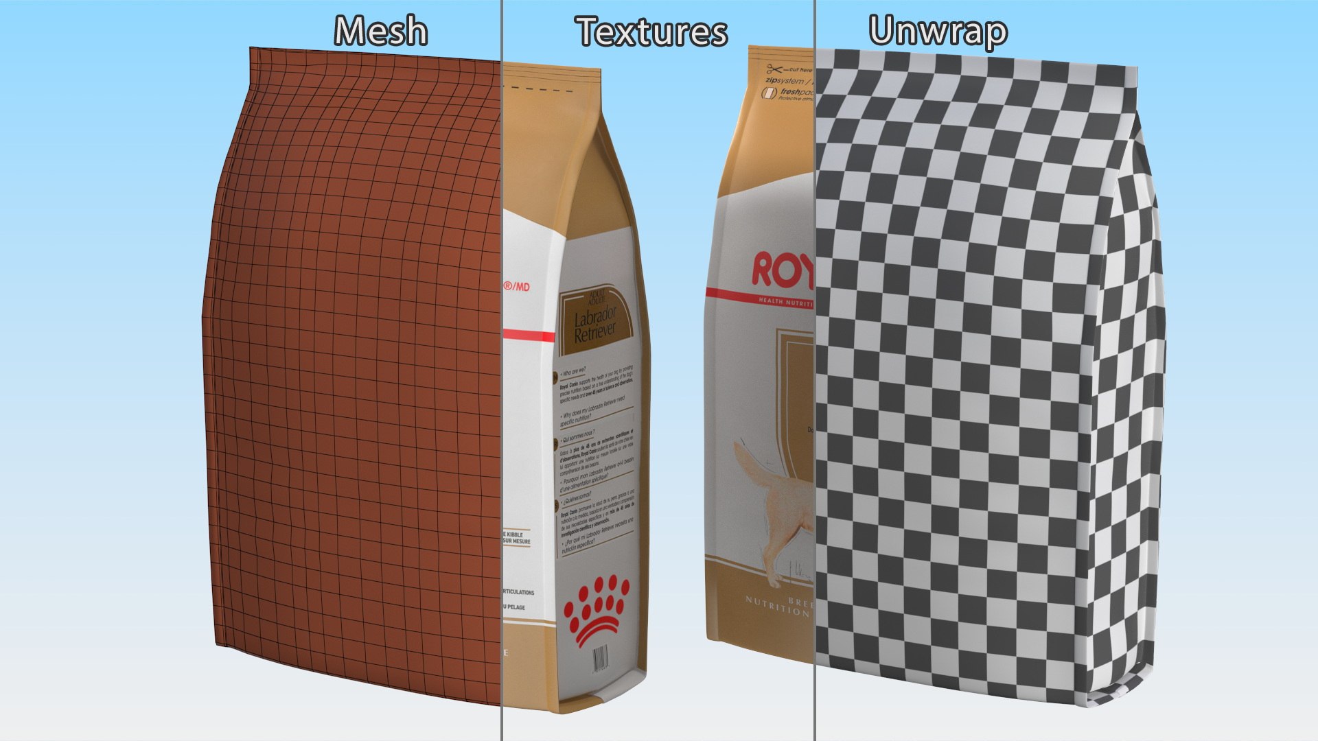 3D Pet Food Large Packages Collection model - TurboSquid 2122490