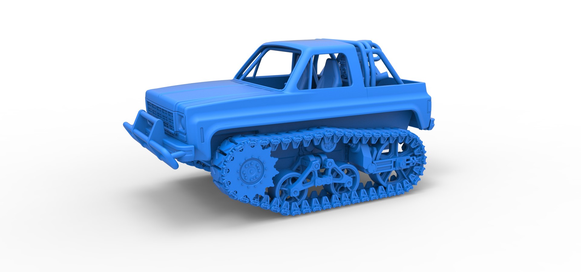 3D Diecast Fun Short Monster Tank Scale 1 To 25 - TurboSquid 2256510