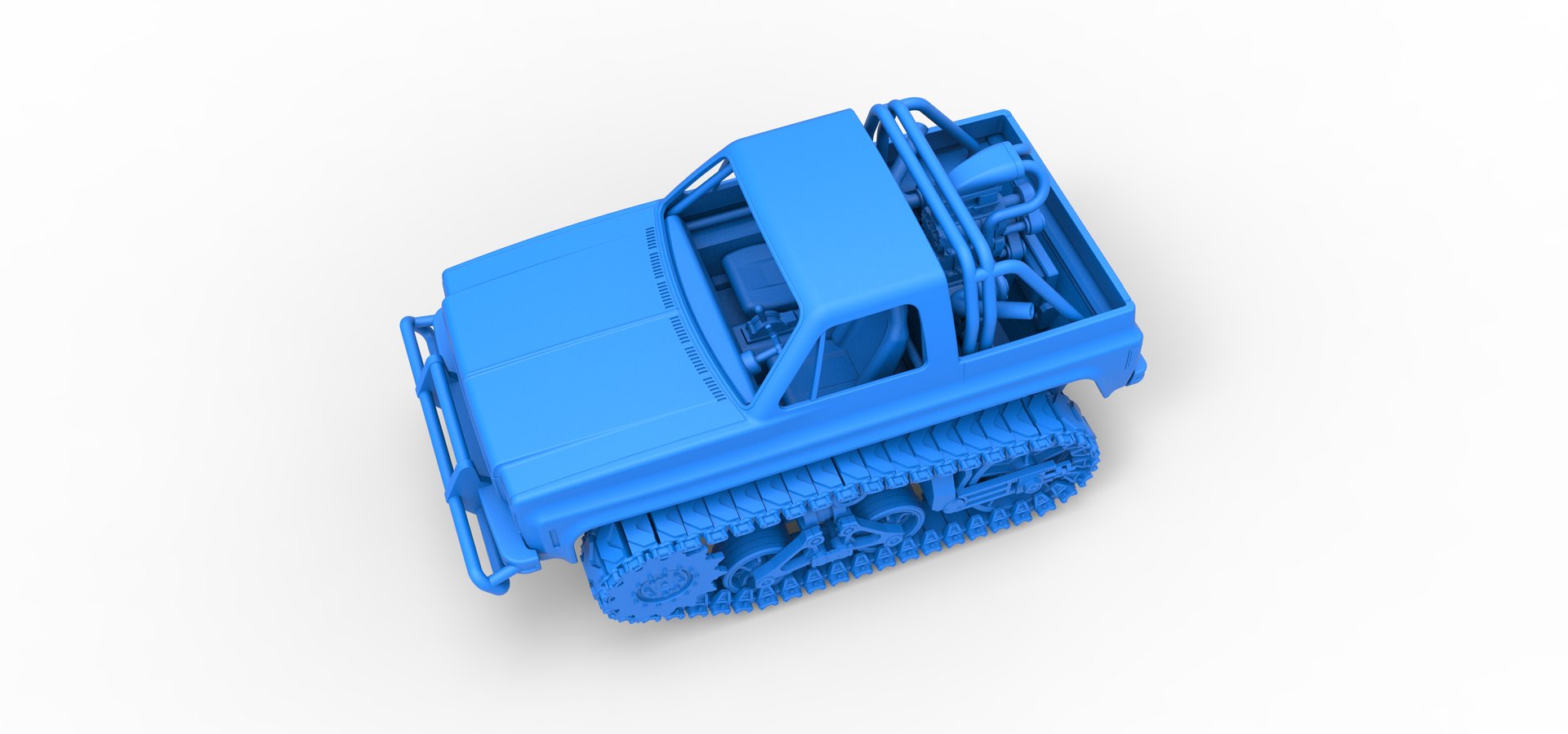 3D Diecast Fun Short Monster Tank Scale 1 To 25 - TurboSquid 2256510