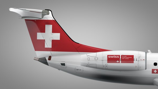 SWISS EMBRAER ERJ 145 L1430 3D model - TurboSquid 1754056