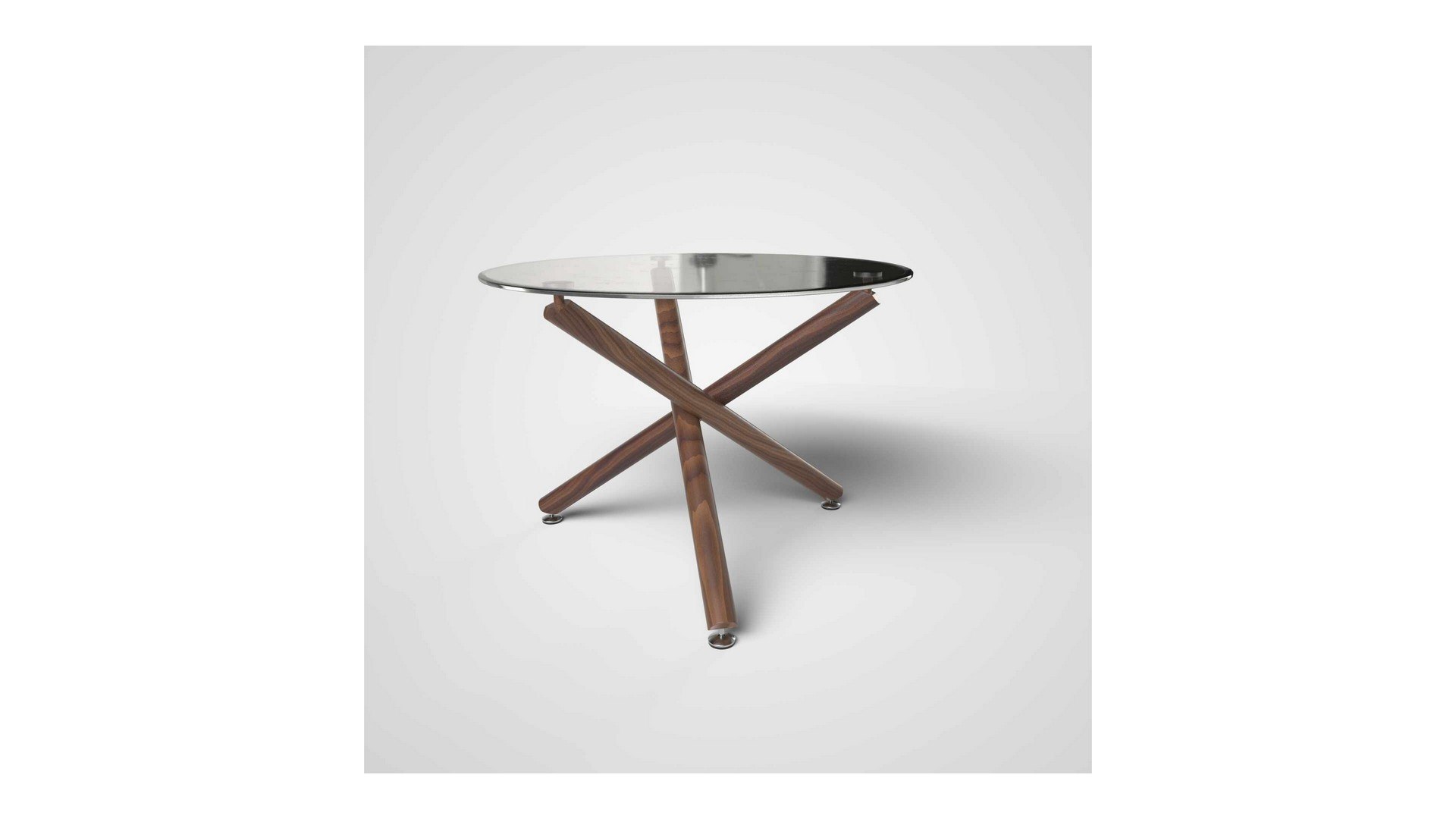 Rocca Round Dining Table In Walnut 3D - TurboSquid 2064159