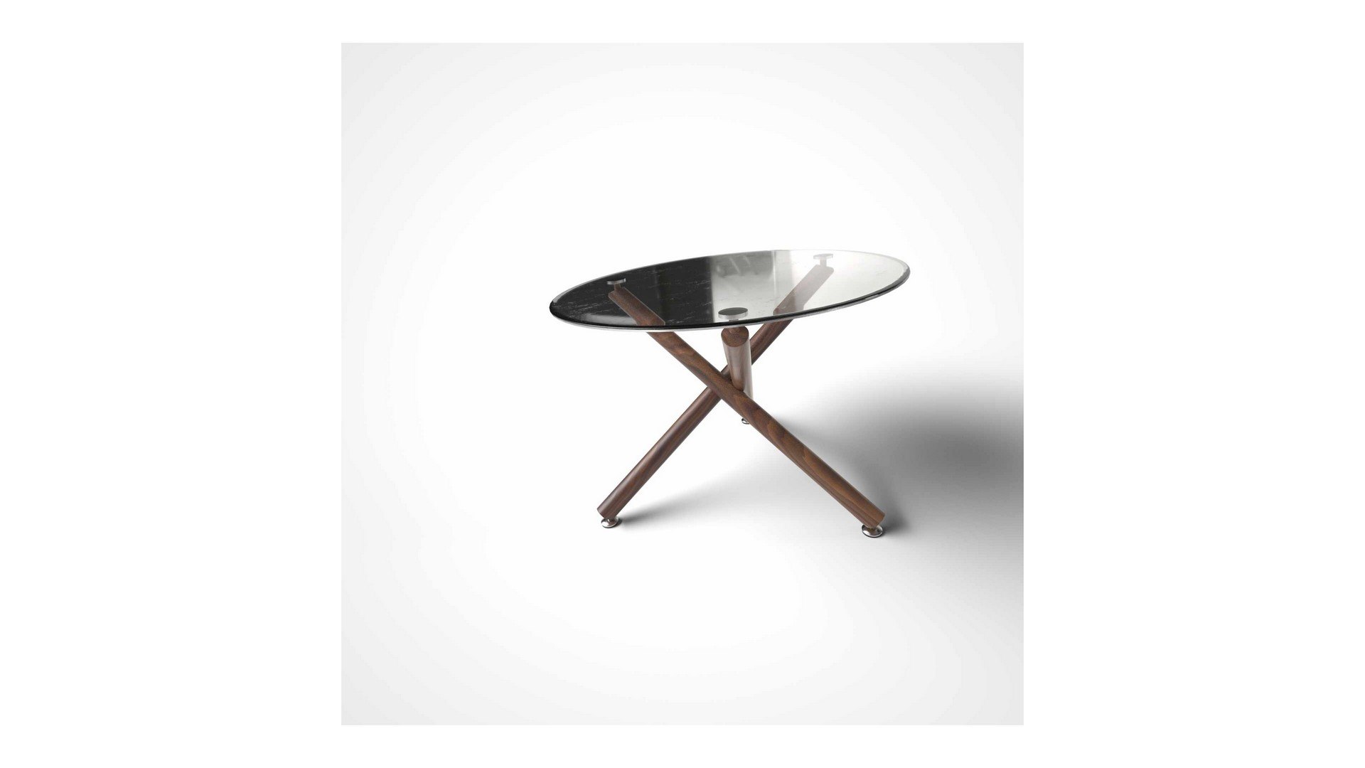 Rocca Round Dining Table In Walnut 3D - TurboSquid 2064159