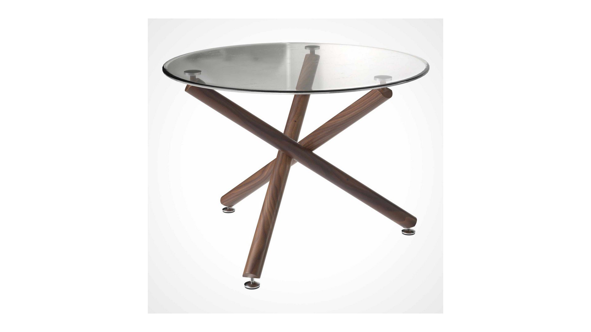 Rocca Round Dining Table In Walnut 3D - TurboSquid 2064159