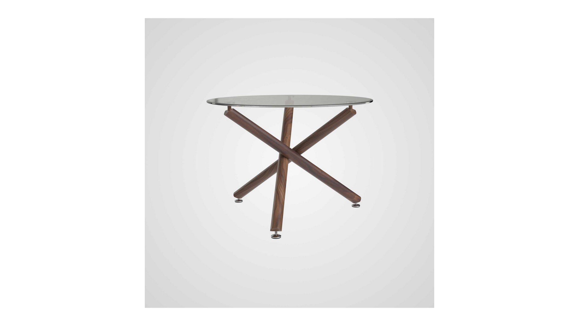 Rocca Round Dining Table In Walnut 3D - TurboSquid 2064159