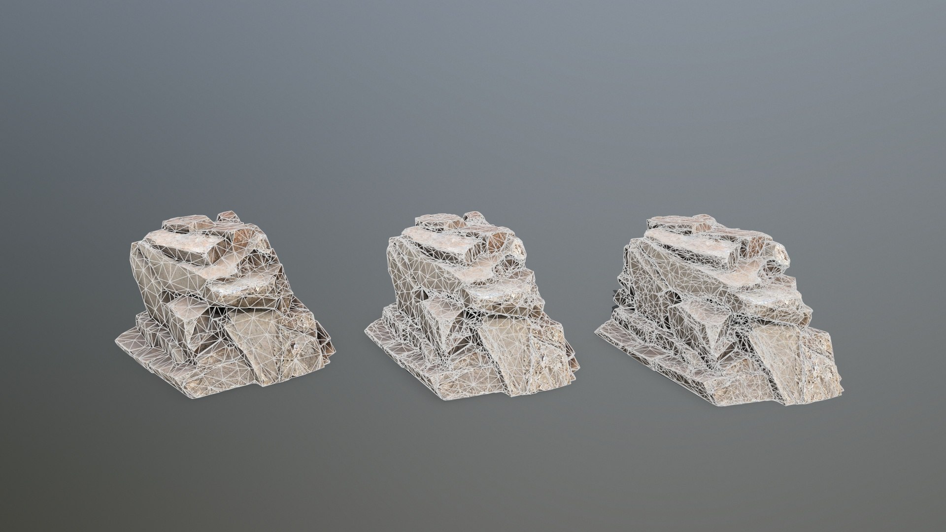 3D Desert Rocks Model - TurboSquid 2298419