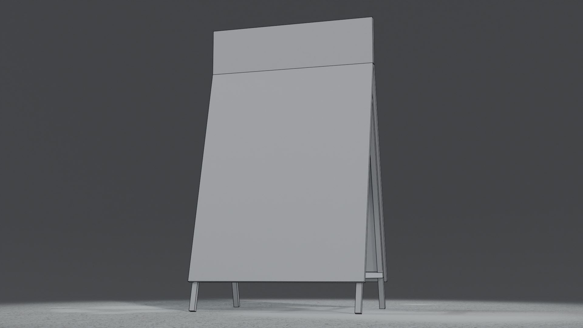 Wooden Gas Station Pavement Sign - A Frame Sign Model - TurboSquid 2135470