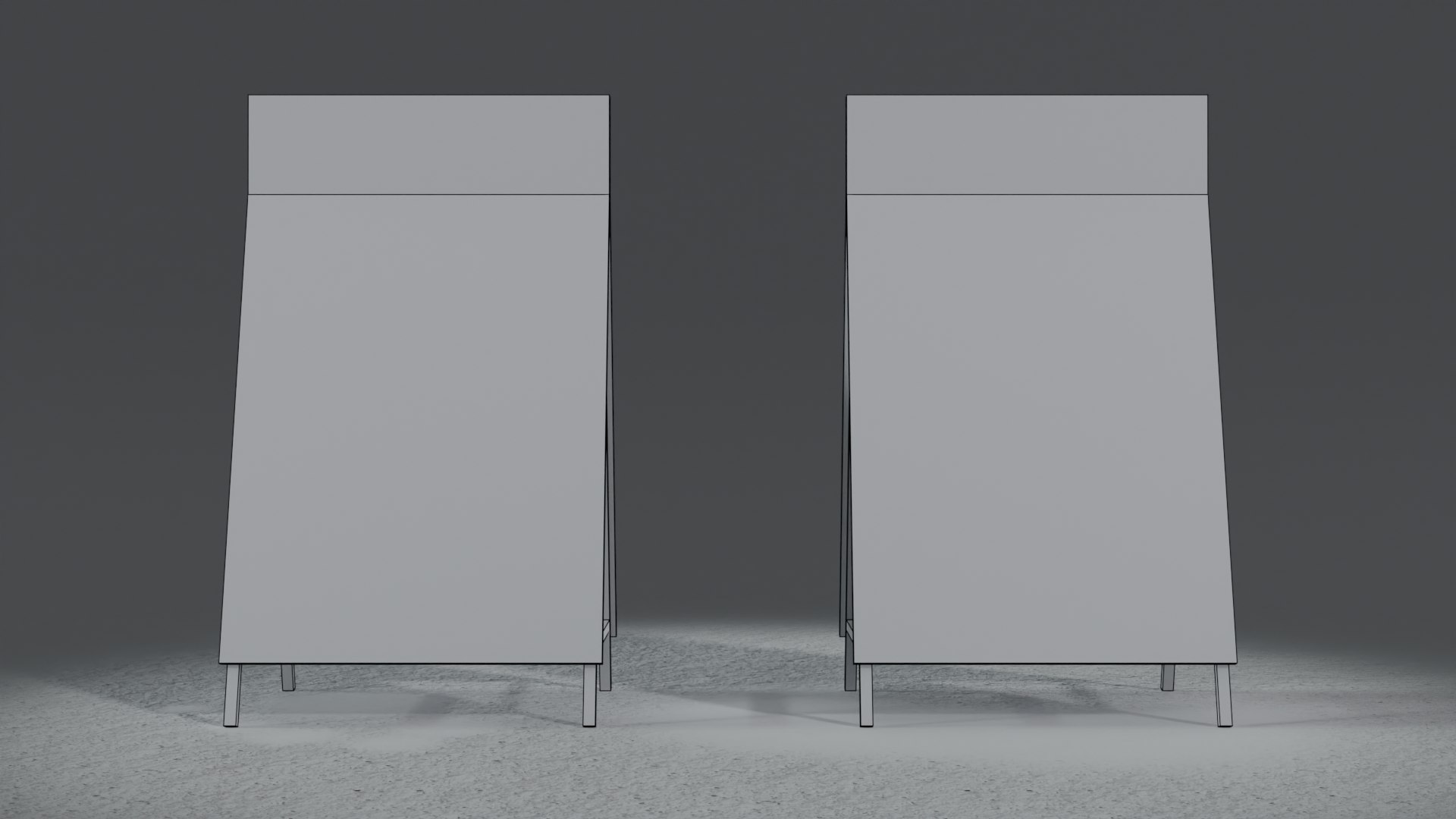 Wooden Gas Station Pavement Sign - A Frame Sign Model - TurboSquid 2135470