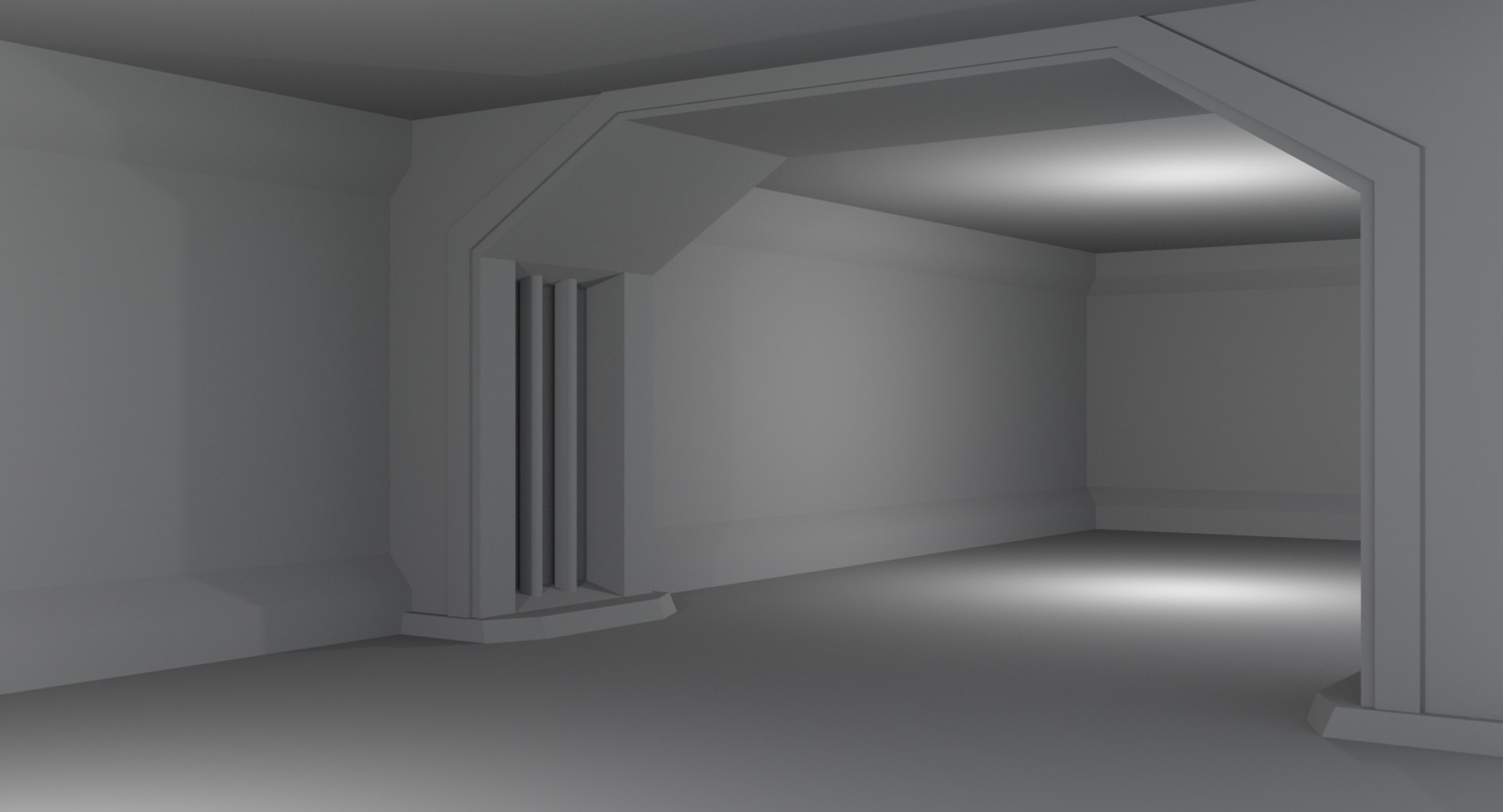 Modular Sci-fi Level Pack Blend Free