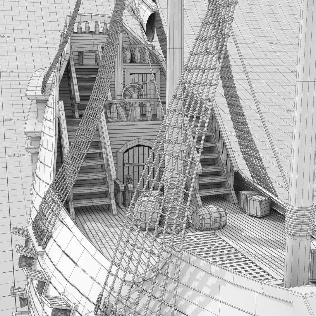 3D pirate ship model - TurboSquid 1211708