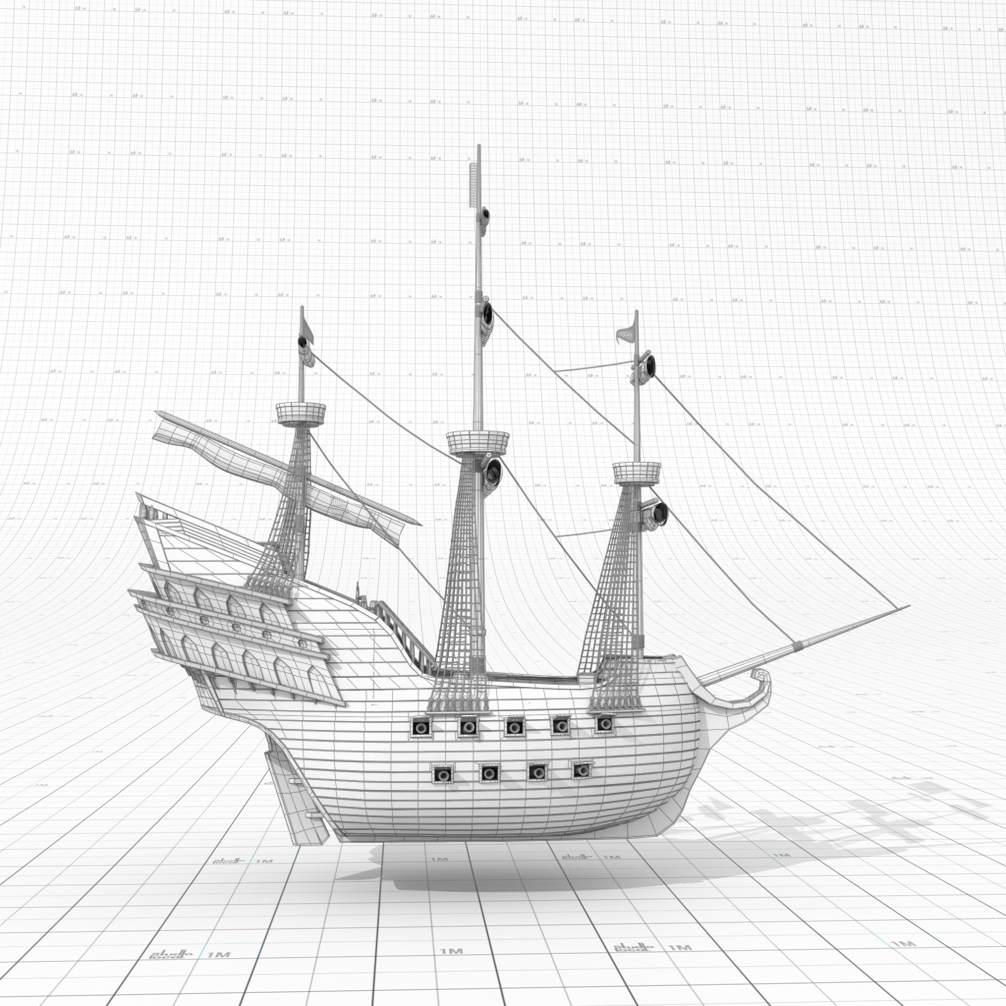3D pirate ship model - TurboSquid 1211708
