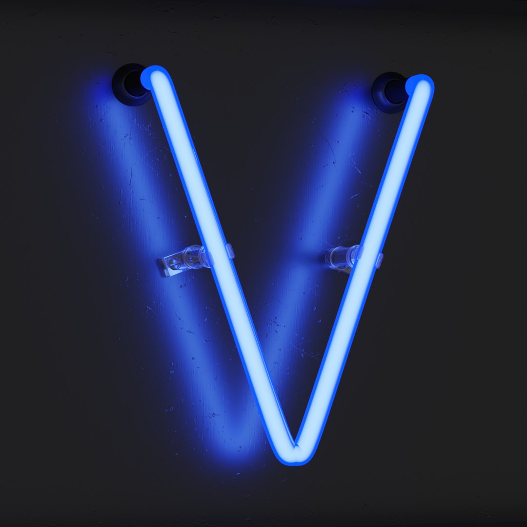 3D Neon V - TurboSquid 1914539