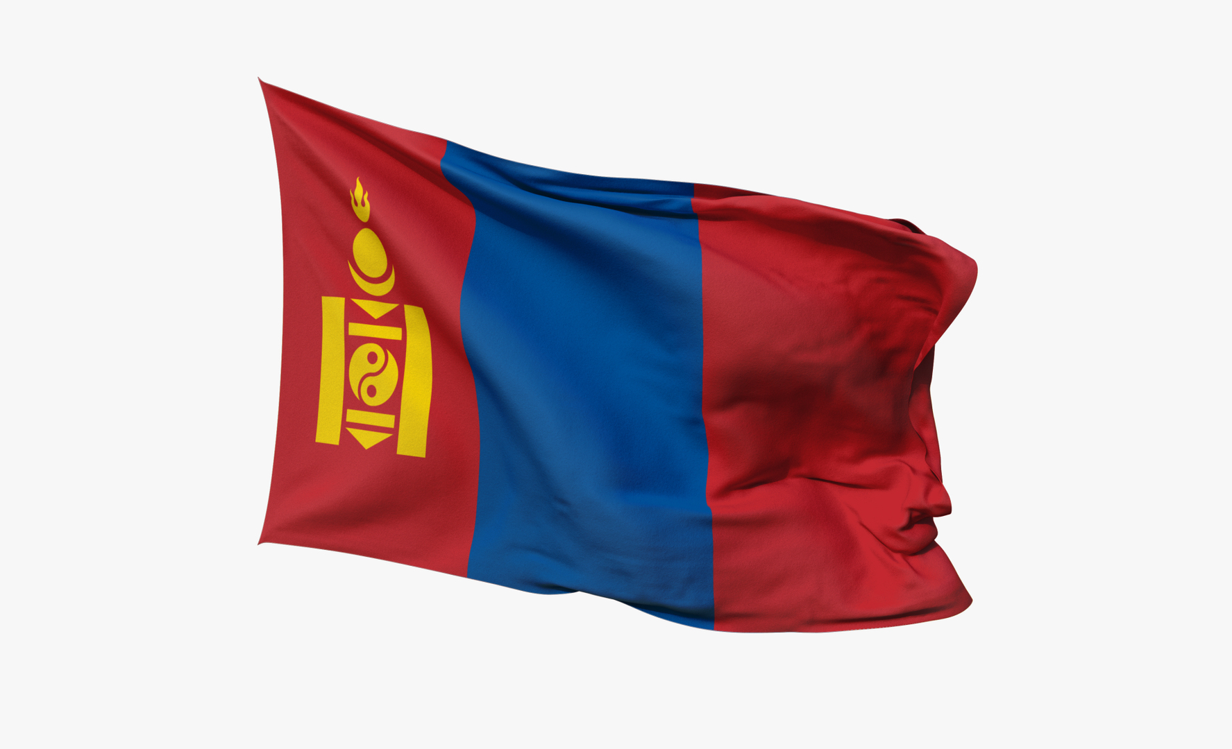 3D Realistic Animated Flag - Microtexture Rigged - Put Your Own Texture ...