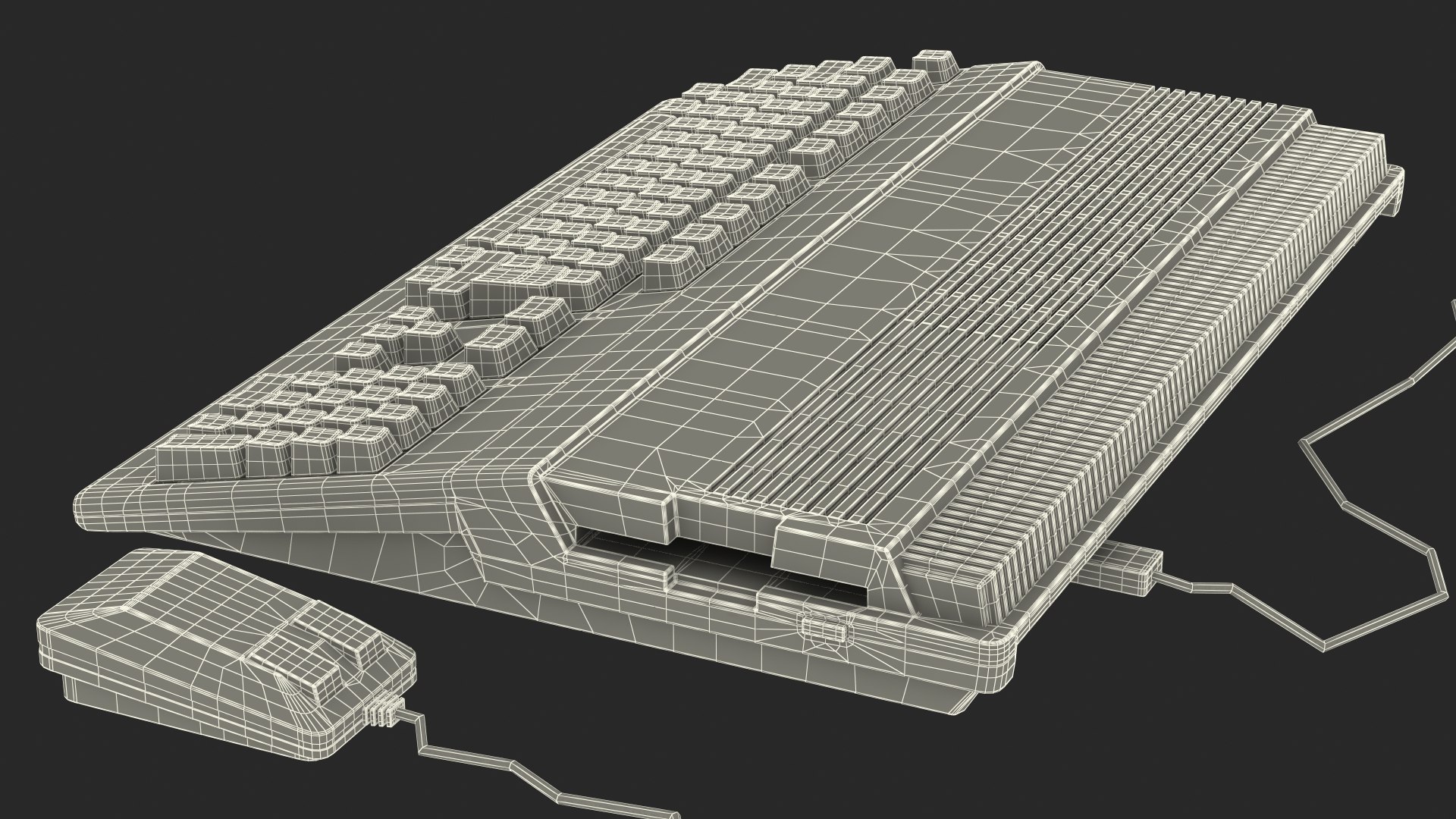 3D Old Home Computer Keyboard - TurboSquid 2061414