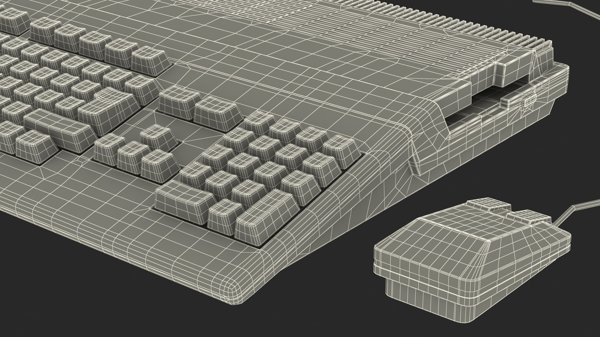 3D Old Home Computer Keyboard - TurboSquid 2061414