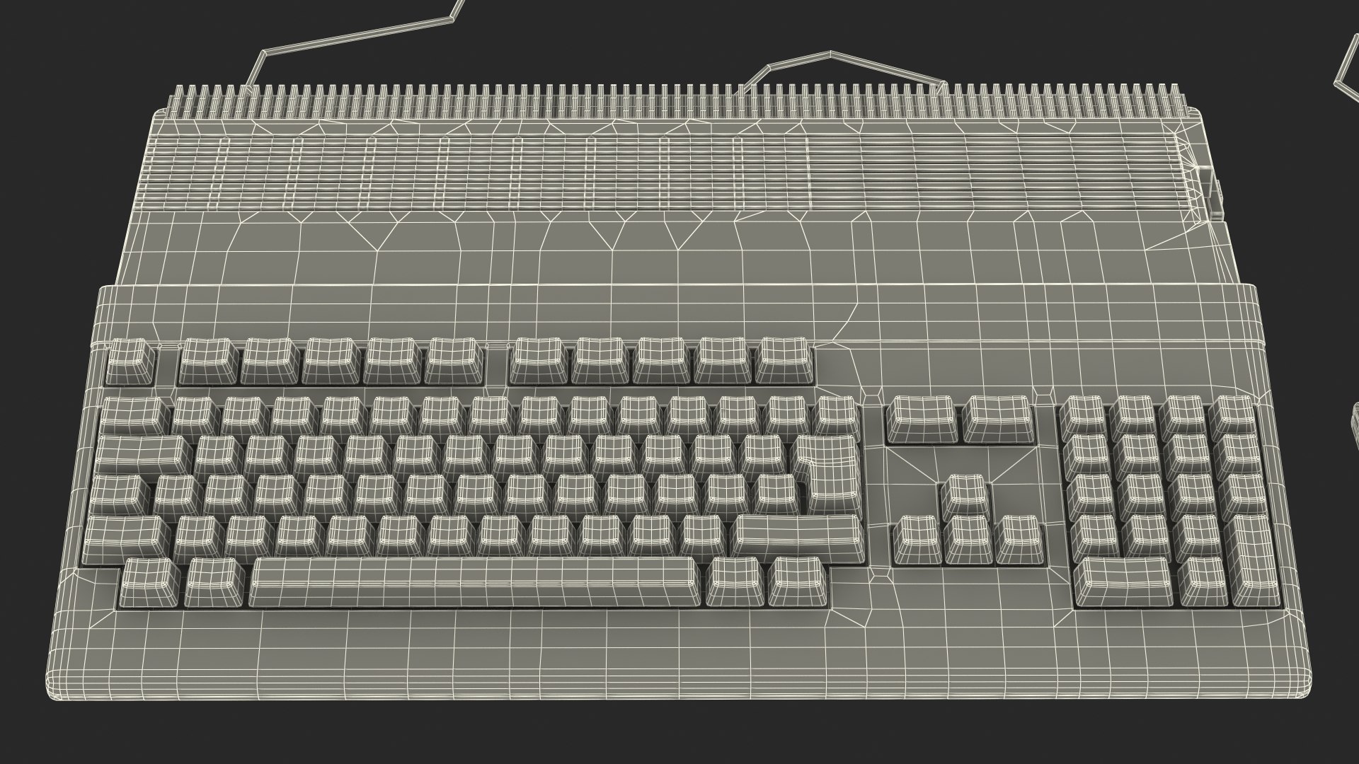 3D Old Home Computer Keyboard - TurboSquid 2061414
