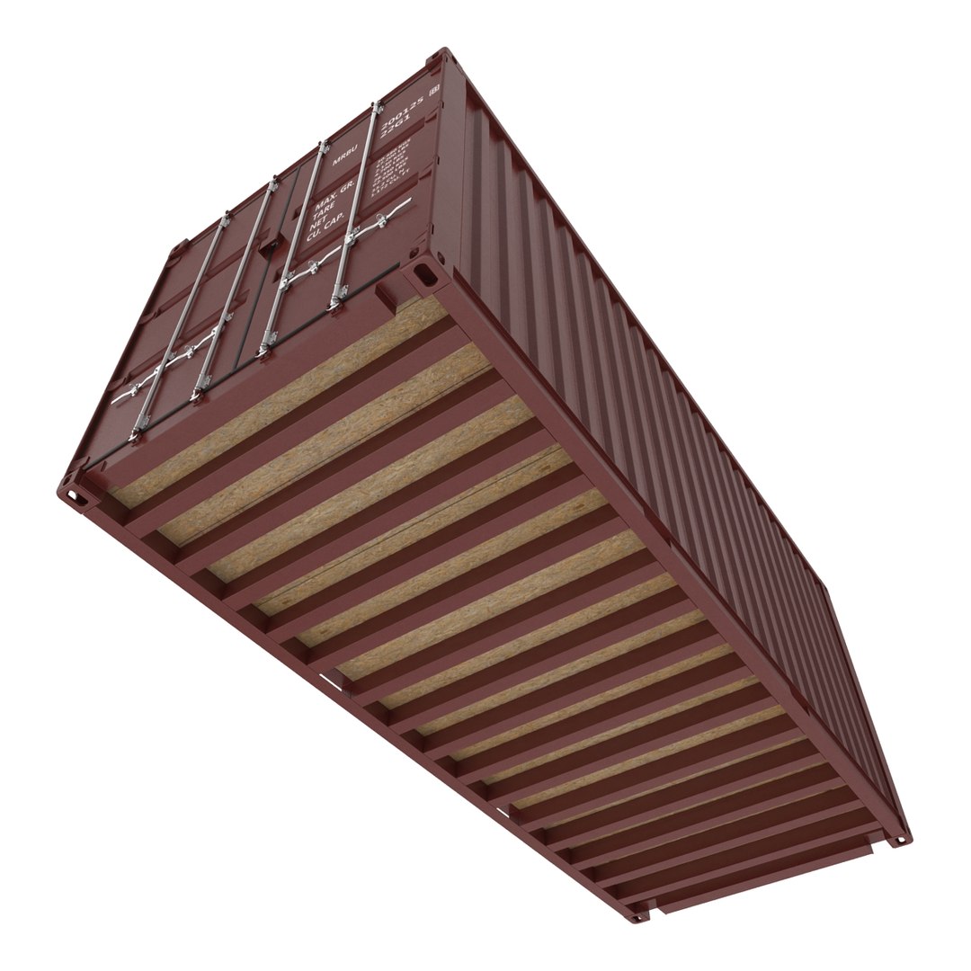 20 Ft Iso Container 3d Model