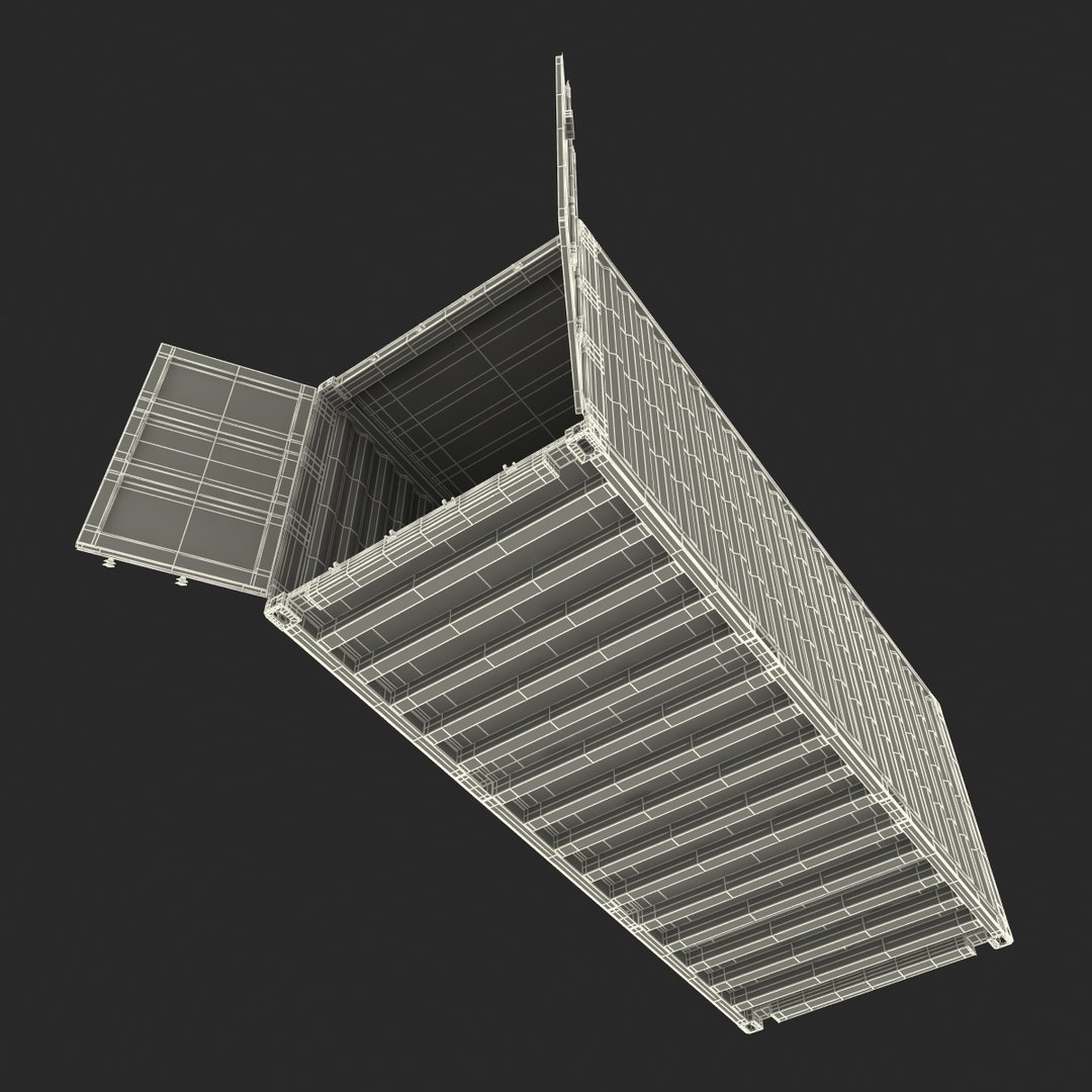 20 ft iso container 3d model