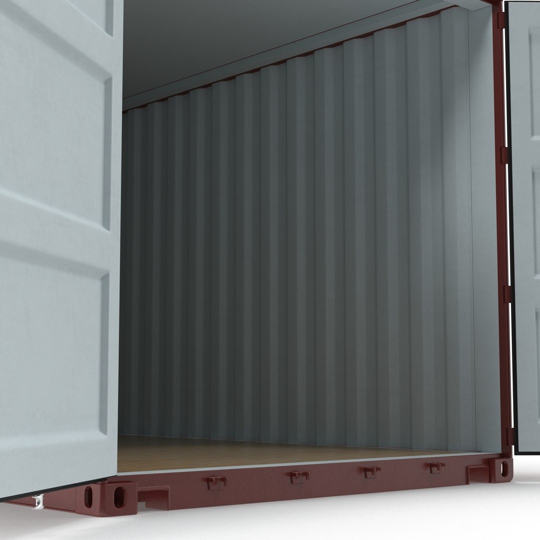 20 Ft Iso Container 3d Model