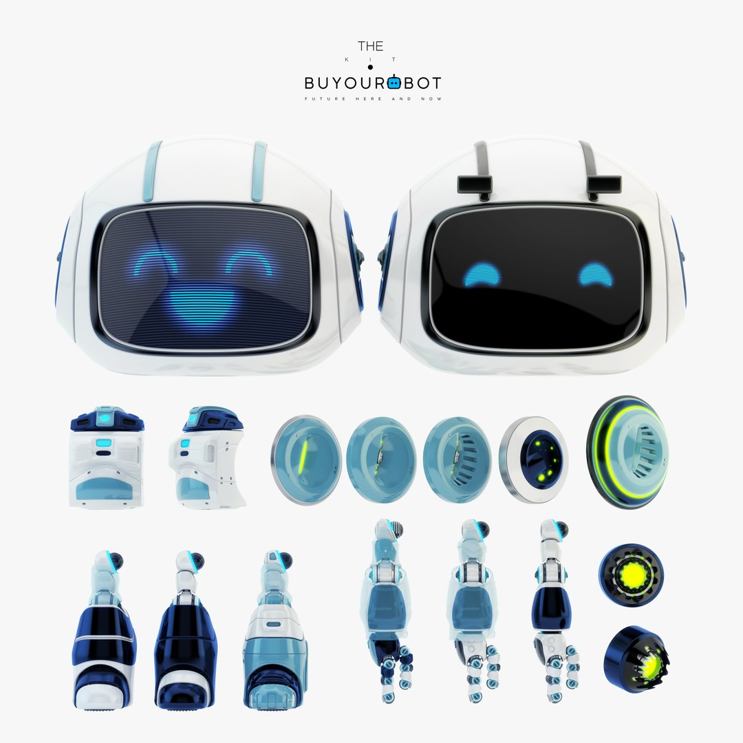 Lovely robot - friendly model - TurboSquid 1473296