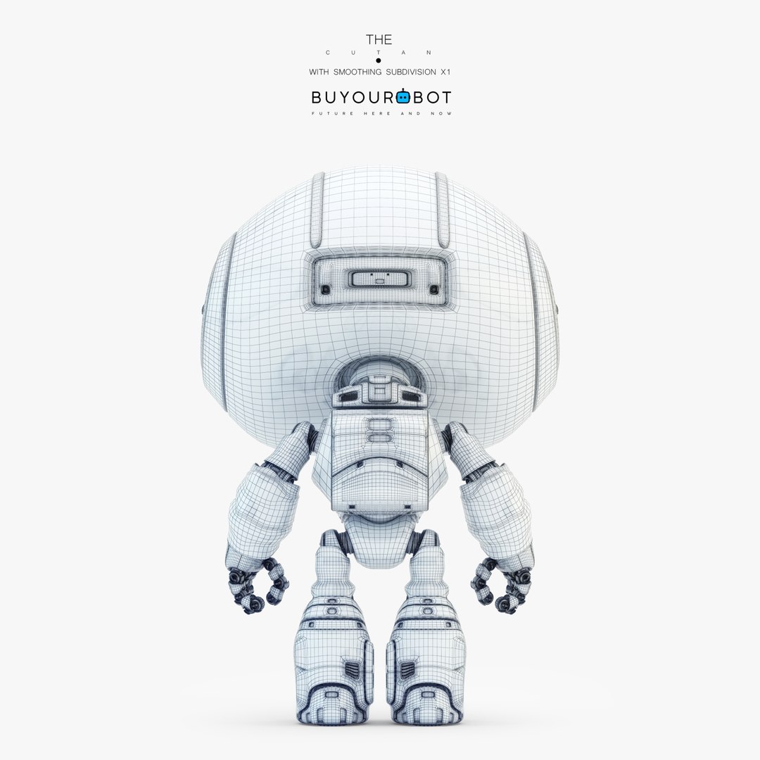 Lovely robot - friendly model - TurboSquid 1473296