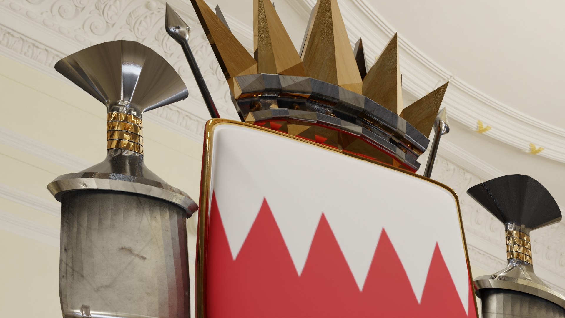 3D Bahrain Ministry Interior Logo - TurboSquid 1578196