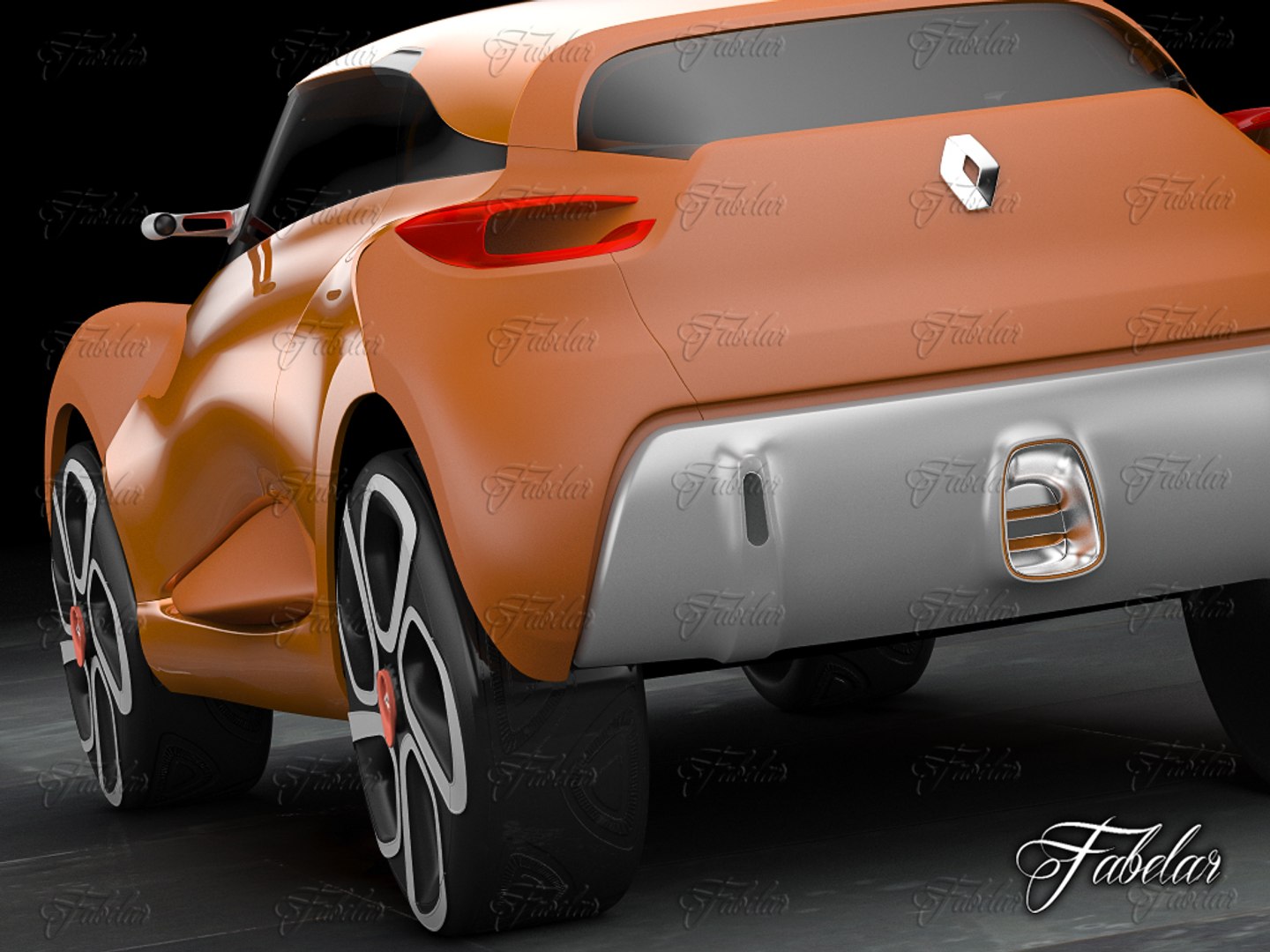 3d Model Renault Captur Concept