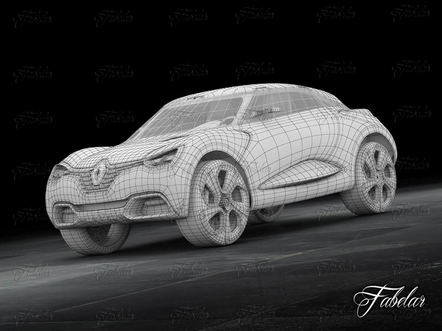 3d Model Renault Captur Concept