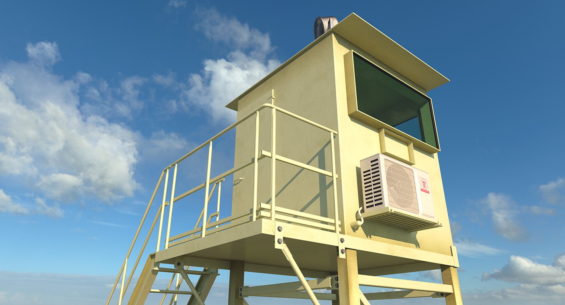 Military Guard Tower 3D - TurboSquid 1415973