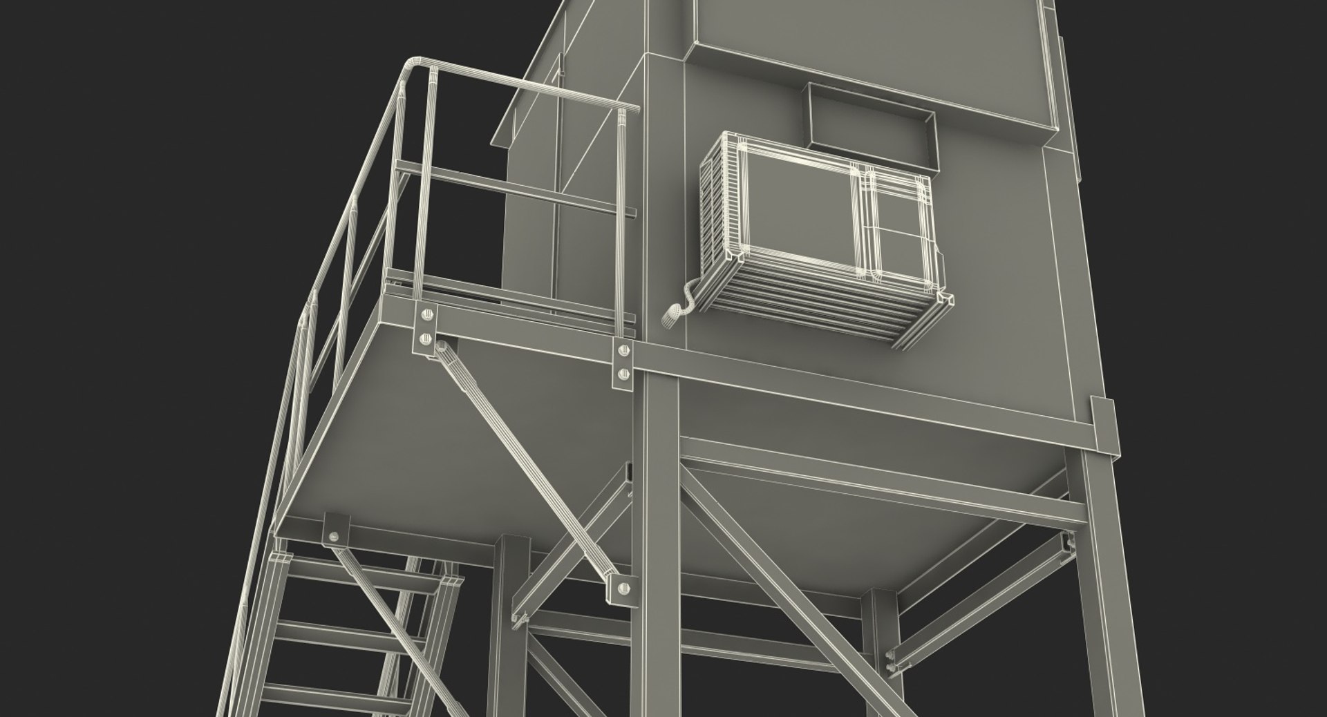 Military guard tower 3D - TurboSquid 1415973