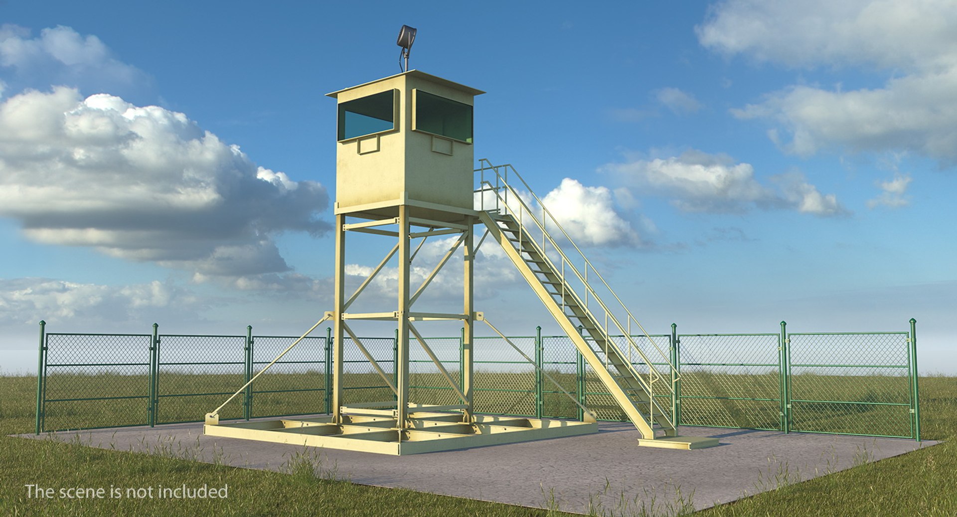 Military Guard Tower 3D - TurboSquid 1415973