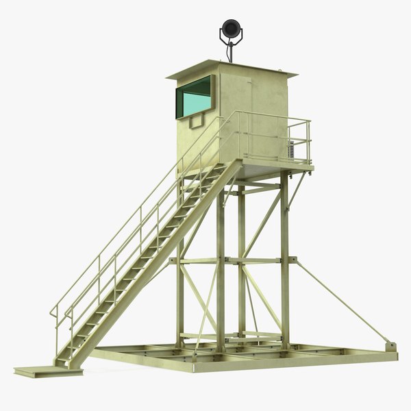 Military observation tower 3D model - TurboSquid 1415972