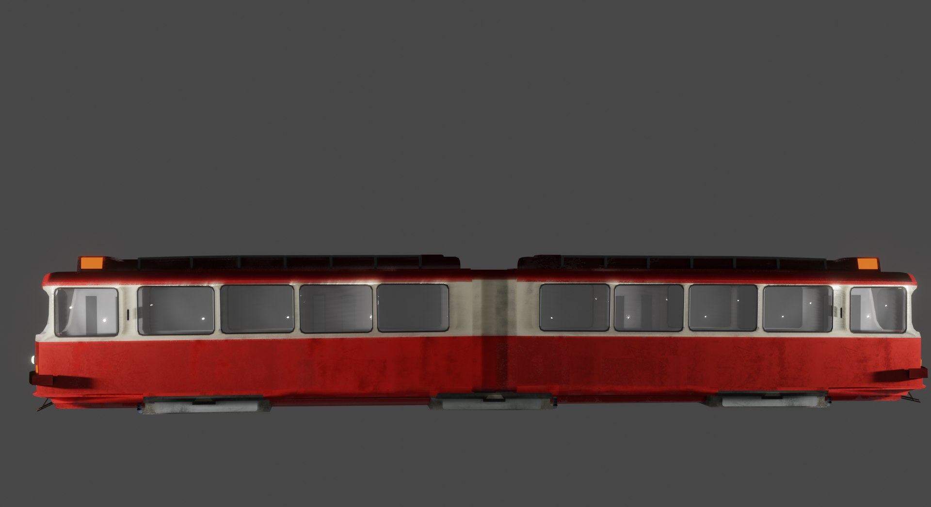 Low Poly Tram Model - TurboSquid 1986355