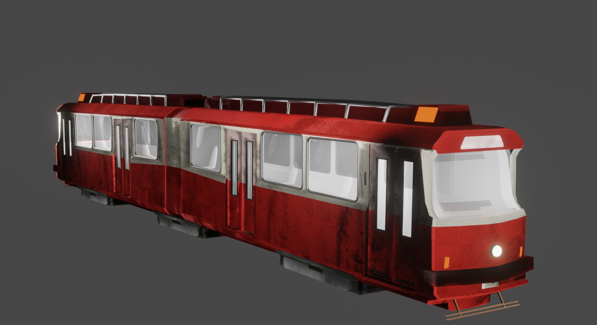 Low Poly Tram Model - TurboSquid 1986355