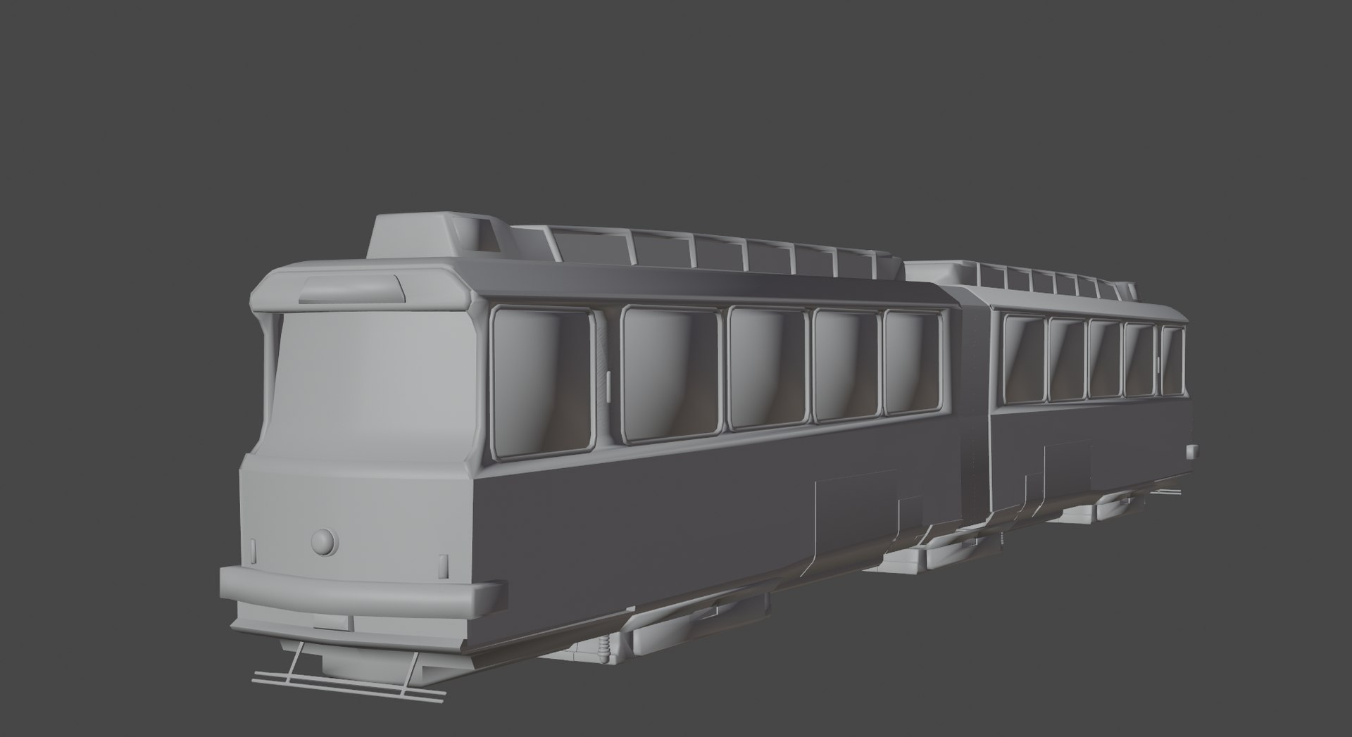 Low Poly Tram Model - TurboSquid 1986355