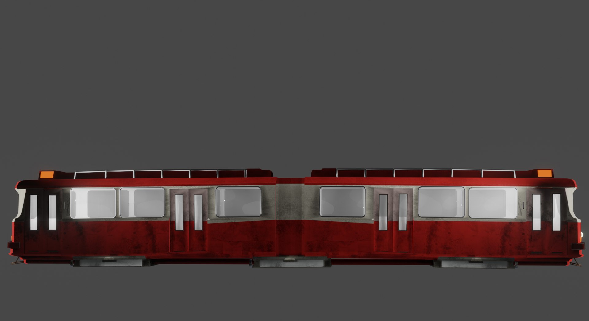 Low Poly Tram Model - TurboSquid 1986355