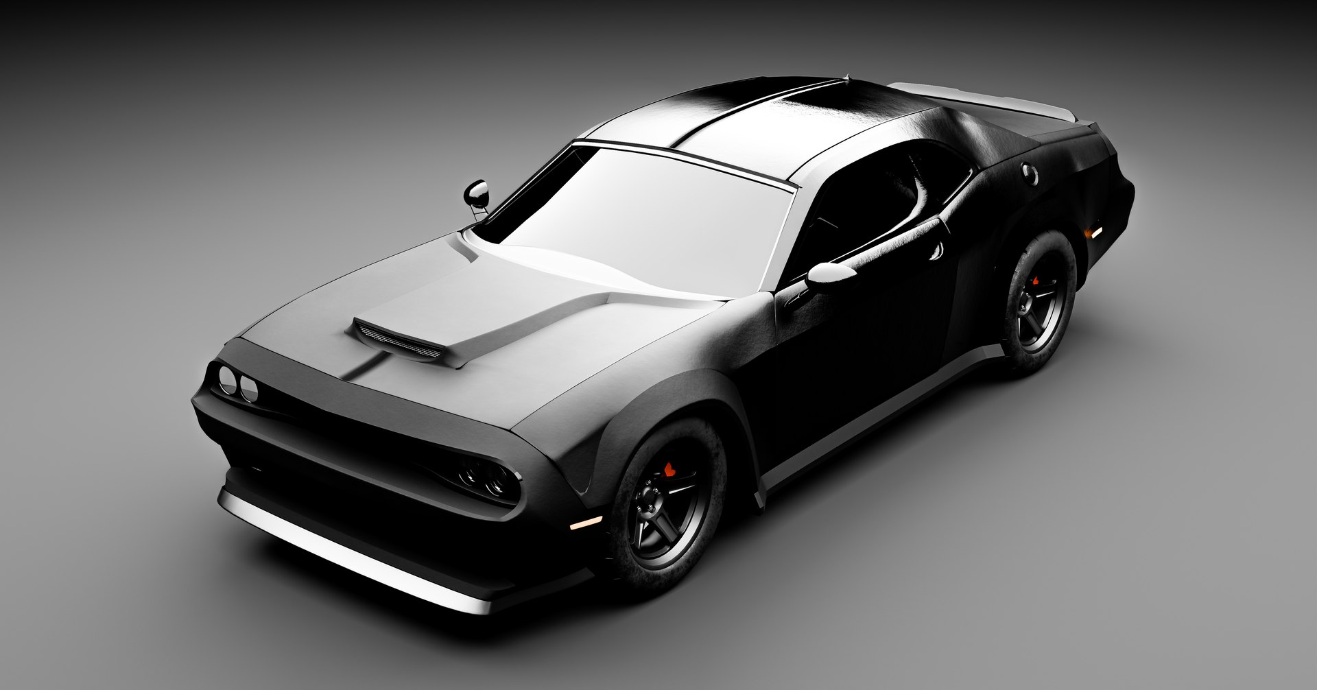 3D High Poly Realistic Muscle Car Cinematic Vehicle 3D Model Model ...