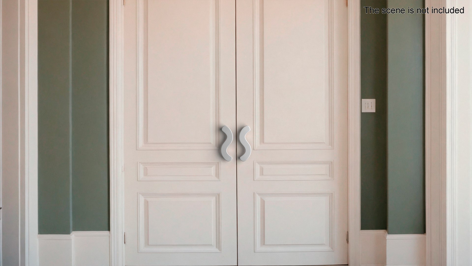 Door Handles Flat Wave Metal 3D Model - TurboSquid 2237867