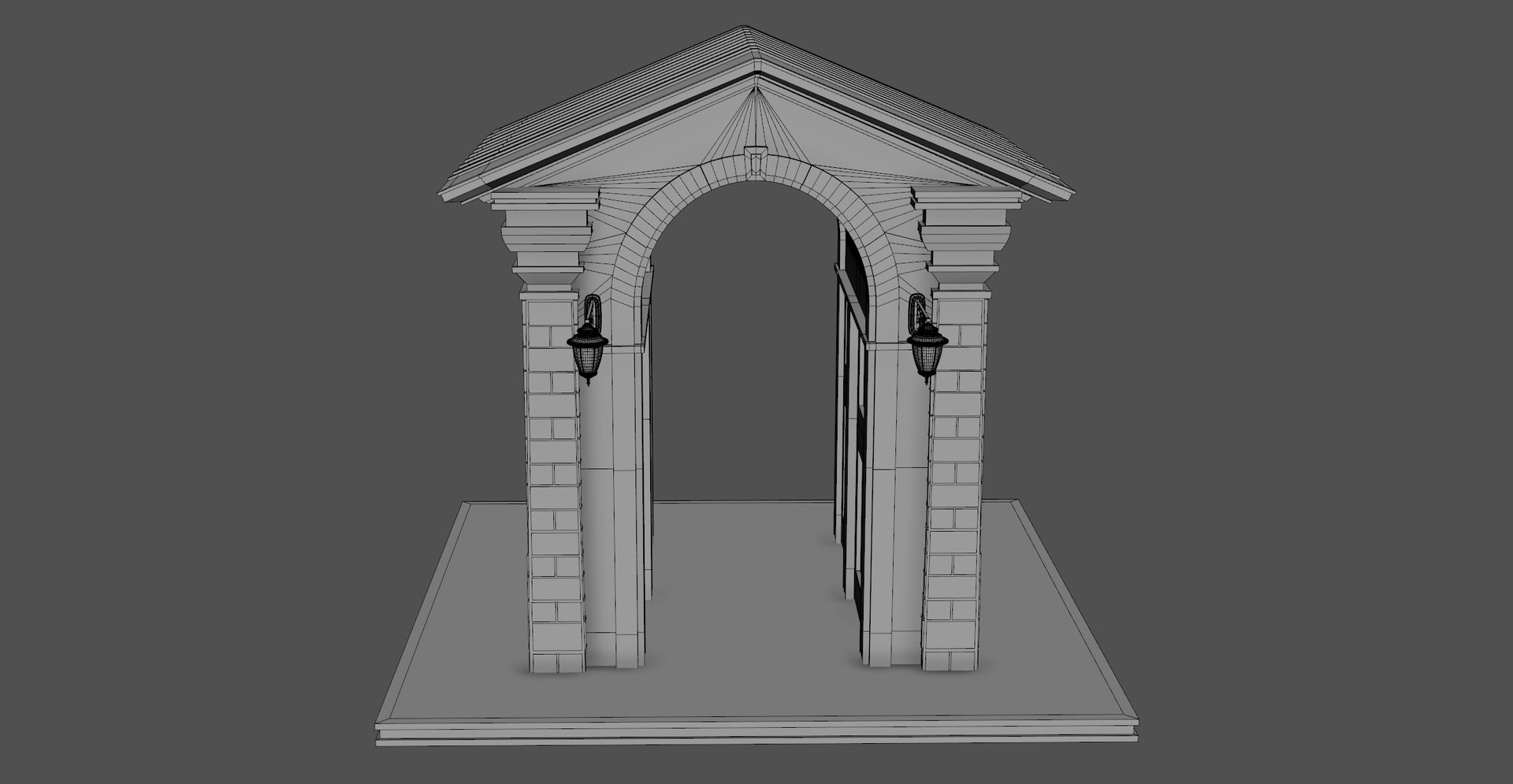 3D Ancient Arch Gate - TurboSquid 2356652