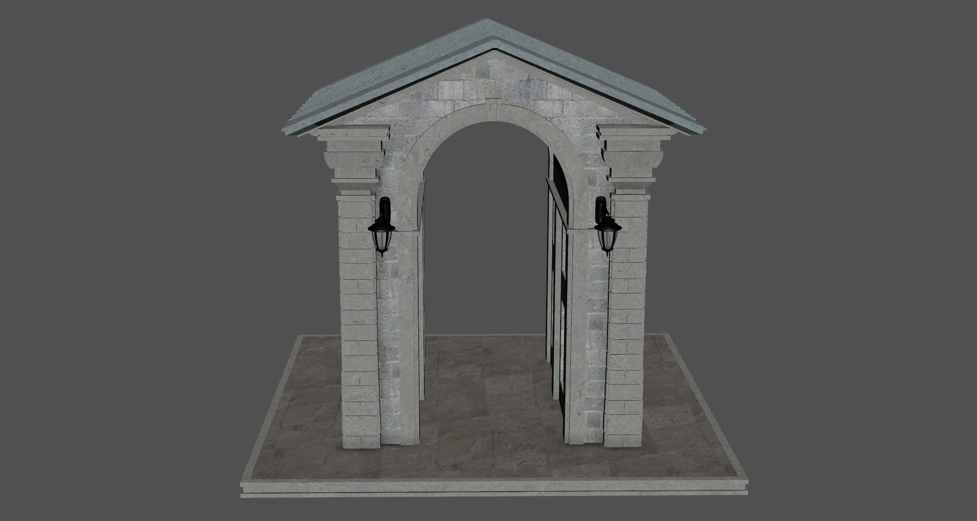 3D Ancient Arch Gate - TurboSquid 2356652