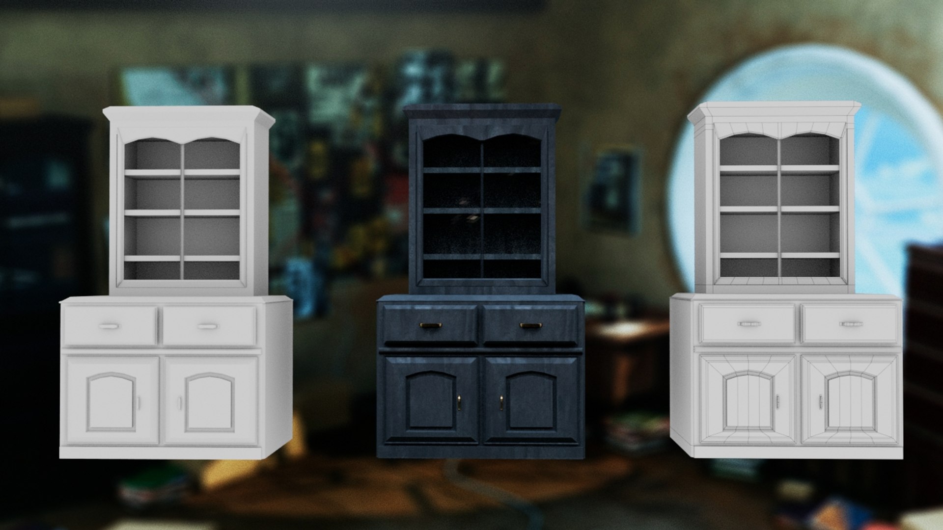 Cabinetfurnituremaya model - TurboSquid 2106461