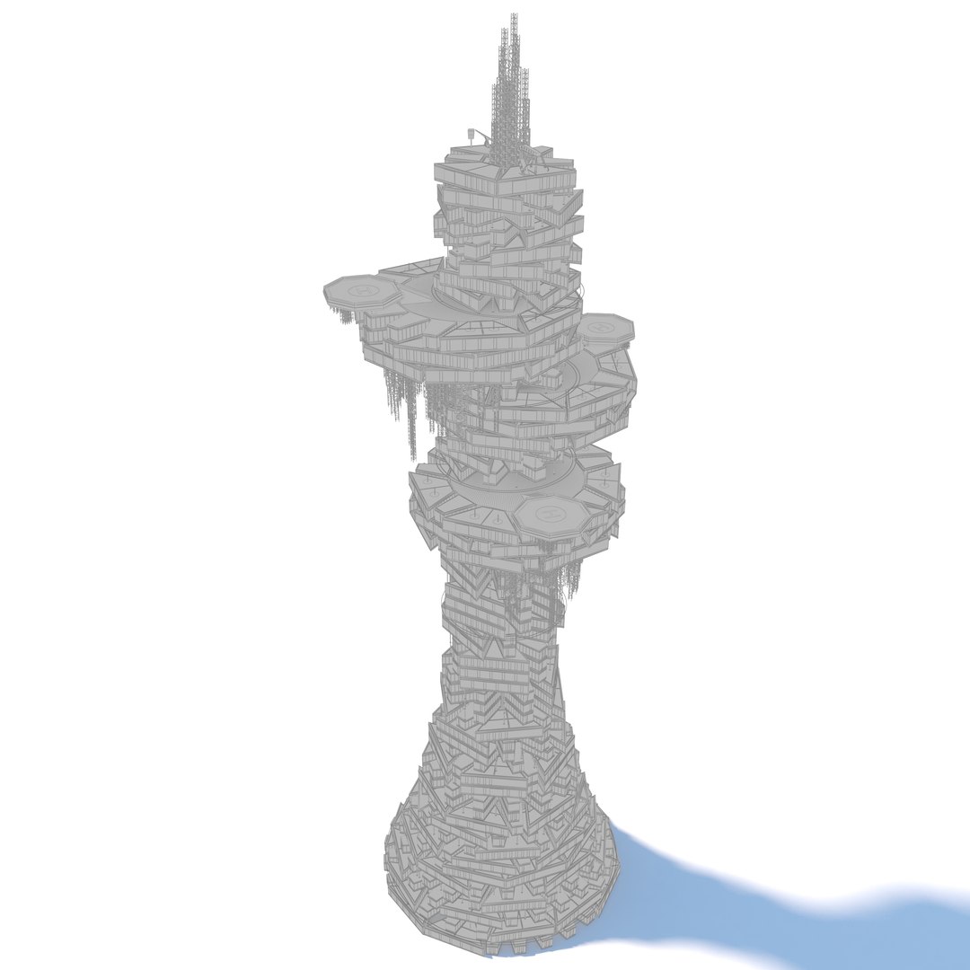 3D Mega Building - Container Style 01 - TurboSquid 1840283