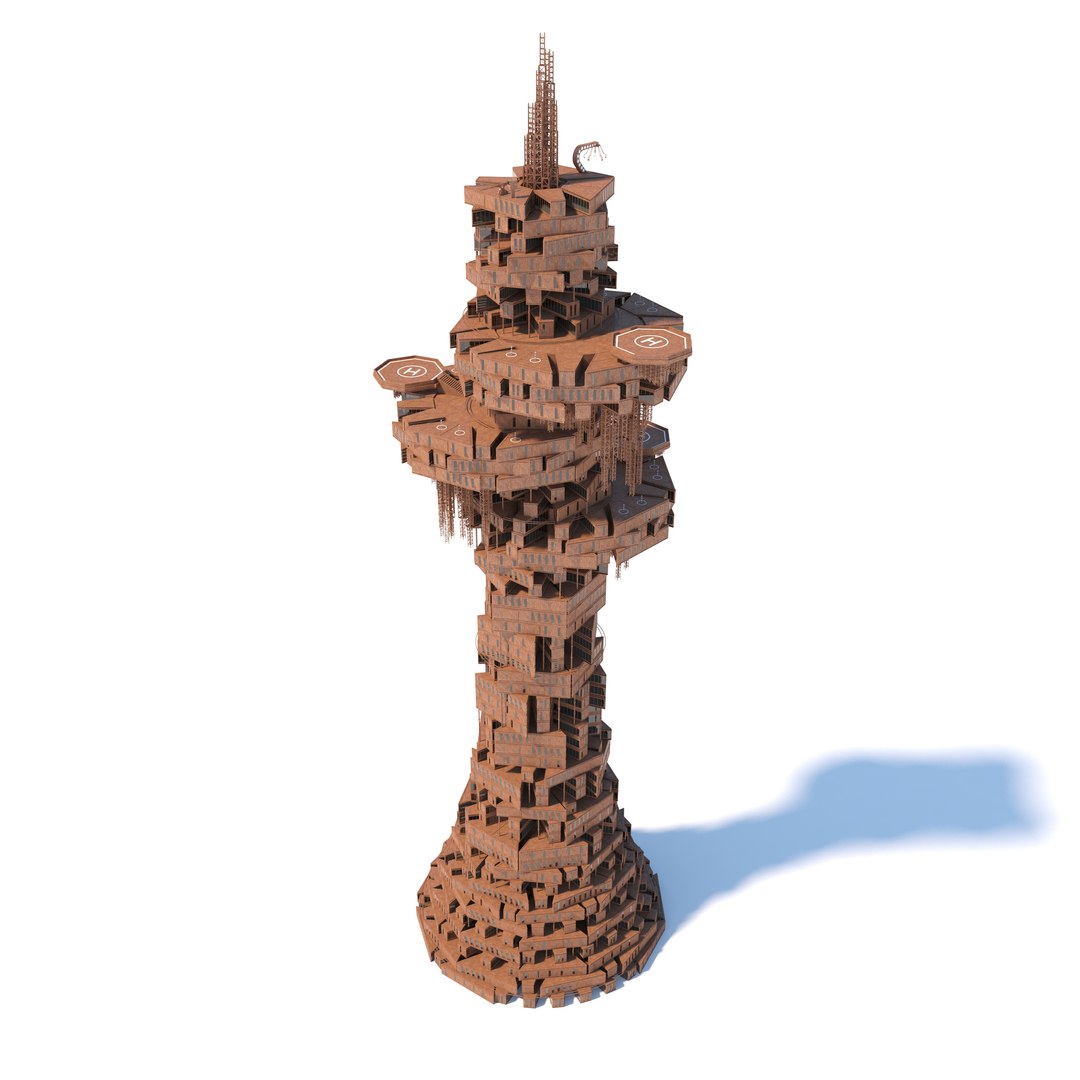 3D Mega Building - Container Style 01 - TurboSquid 1840283